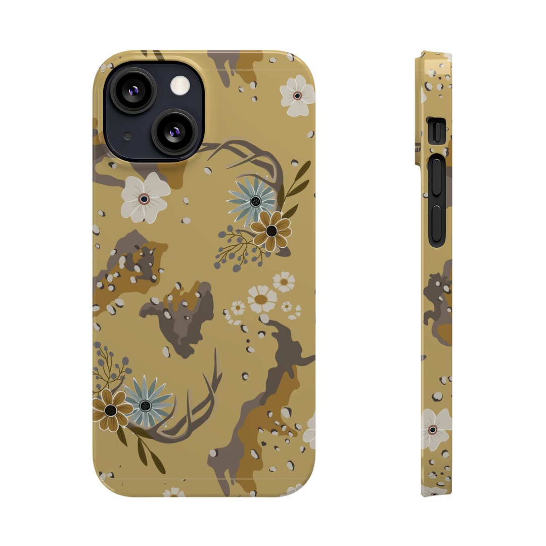 Midwest Camo Antler Floral Deer Hunting Slim Phone Cases, Case-mate ...