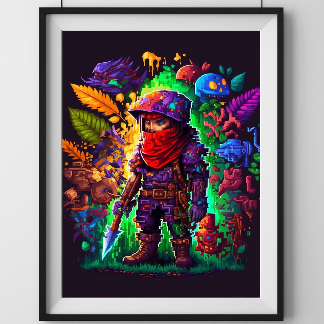 Pixel Art Portrait, Custom Illustration, Personalised Photo, Photo ...