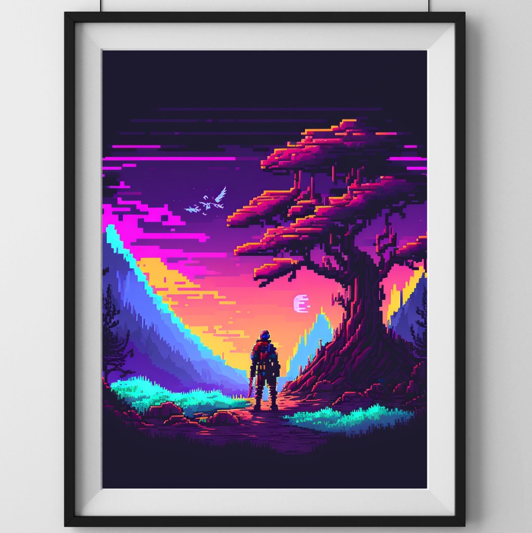 Pixel Art Portrait, Custom Illustration, Personalised Photo, Photo ...