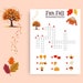 Fall Tic-tac-toe Game, Printable Fall Games, Autumn Games, Kids Games ...