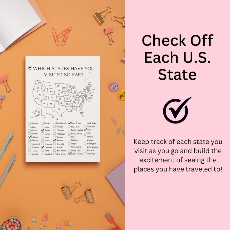 United States Map, Printable Map, US Coloring Map, 50 States Challenge ...