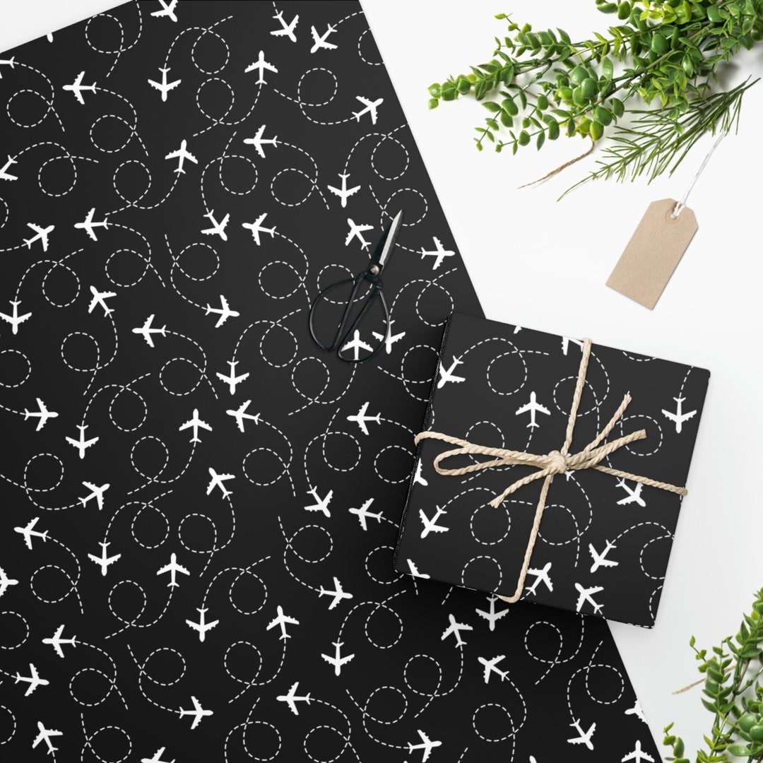Airplanes Wrapping Paper, Unique Gift Wrap, Gift Wrapping, Travel Gifts ...