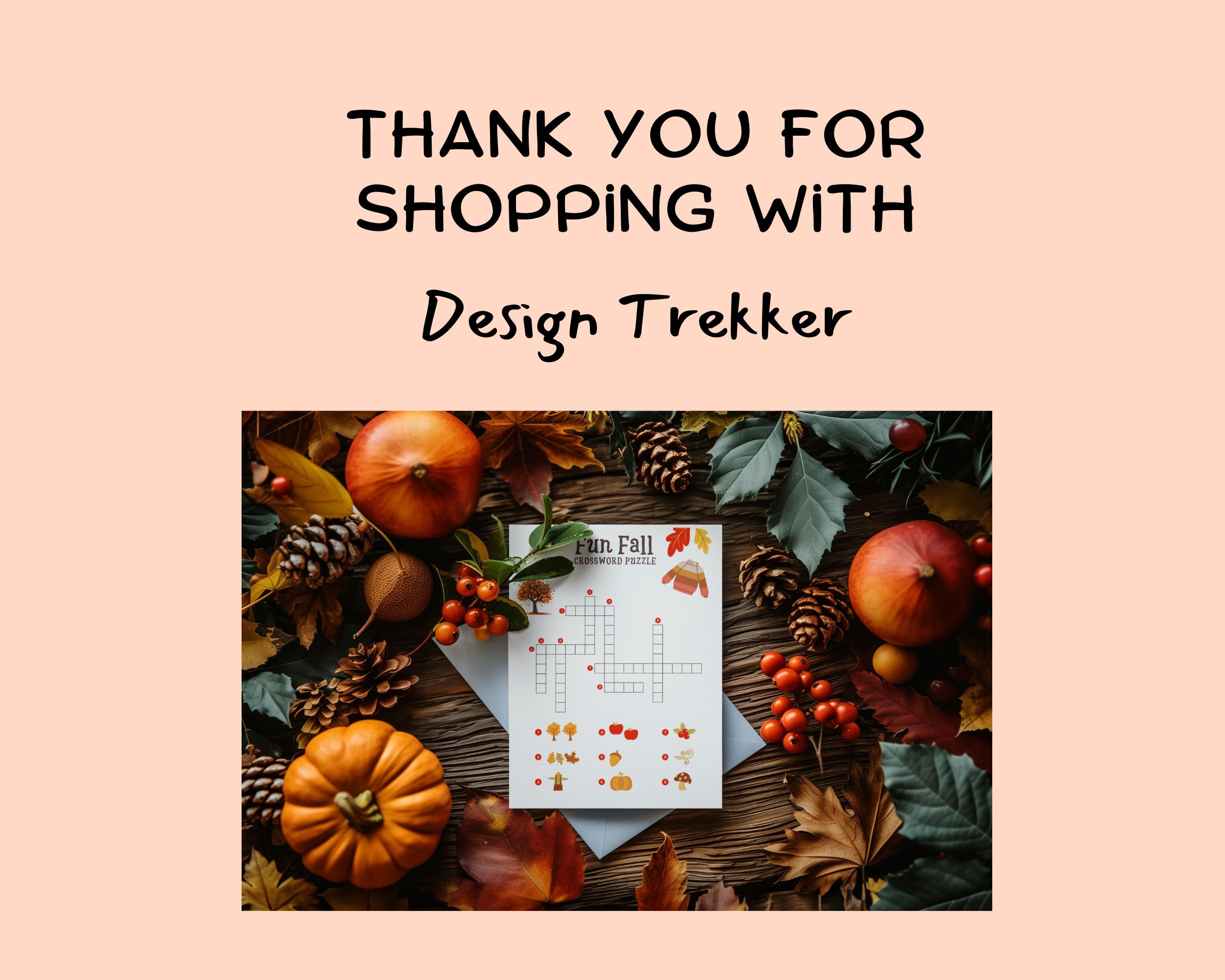 Fall Crossword Puzzle Printable, Fall Crossword Game, Autumn Crossword ...