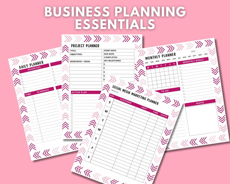 Small Business Planner Printable, Printable Business Planner, Printable ...