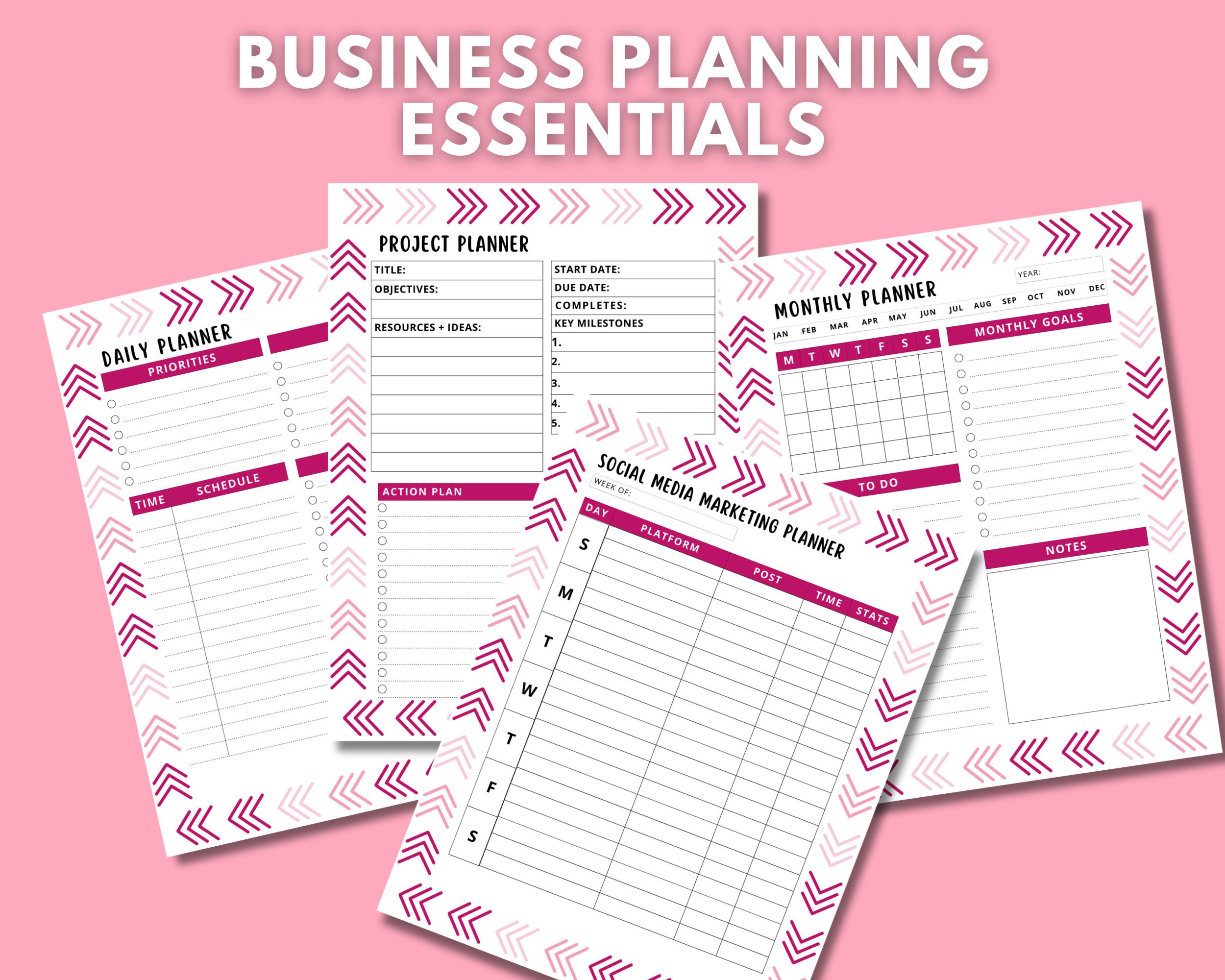 Small Business Planner Printable, Printable Business Planner, Printable ...