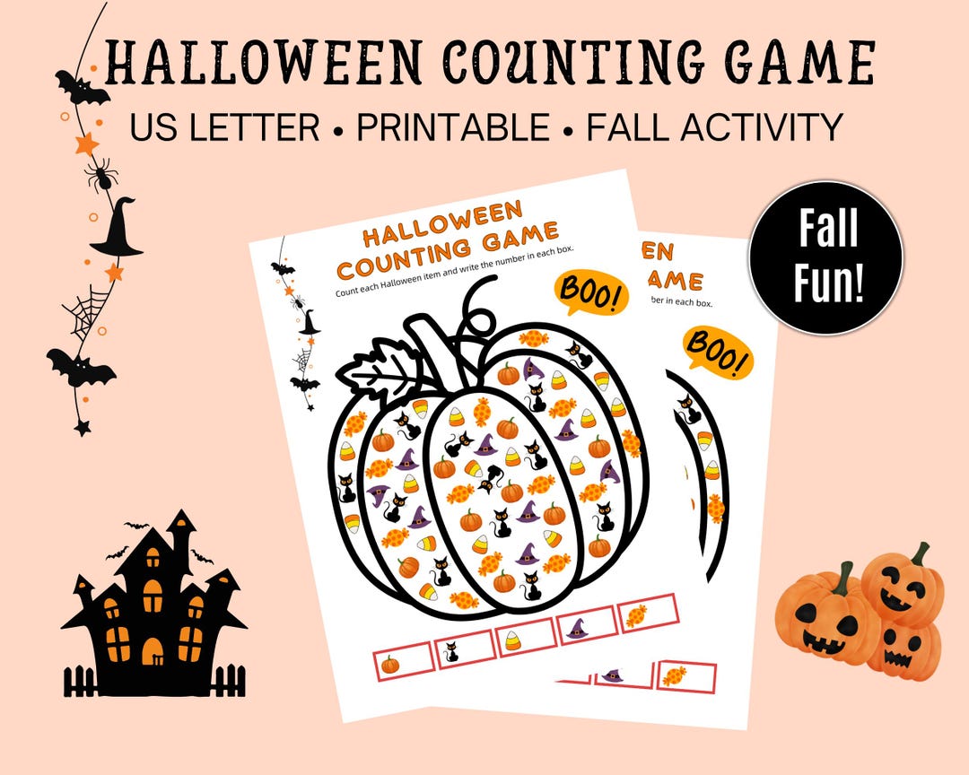 Halloween Counting Game, Halloween Activities, Halloween Games, Games ...
