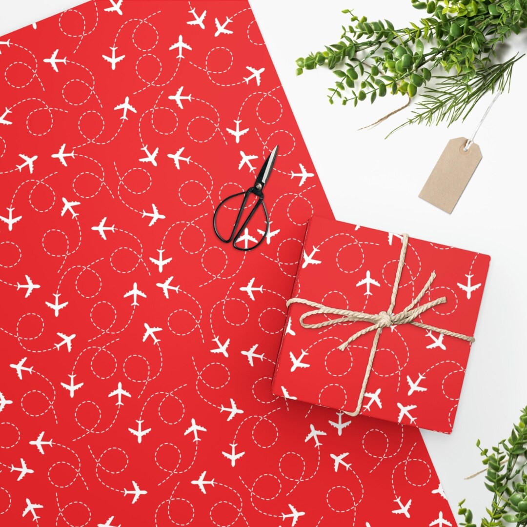 Airplanes Wrapping Paper, Unique Gift Wrap, Gift Wrapping, Holiday ...