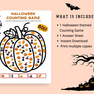 Halloween Counting Game, Halloween Activities, Halloween Games, Games ...