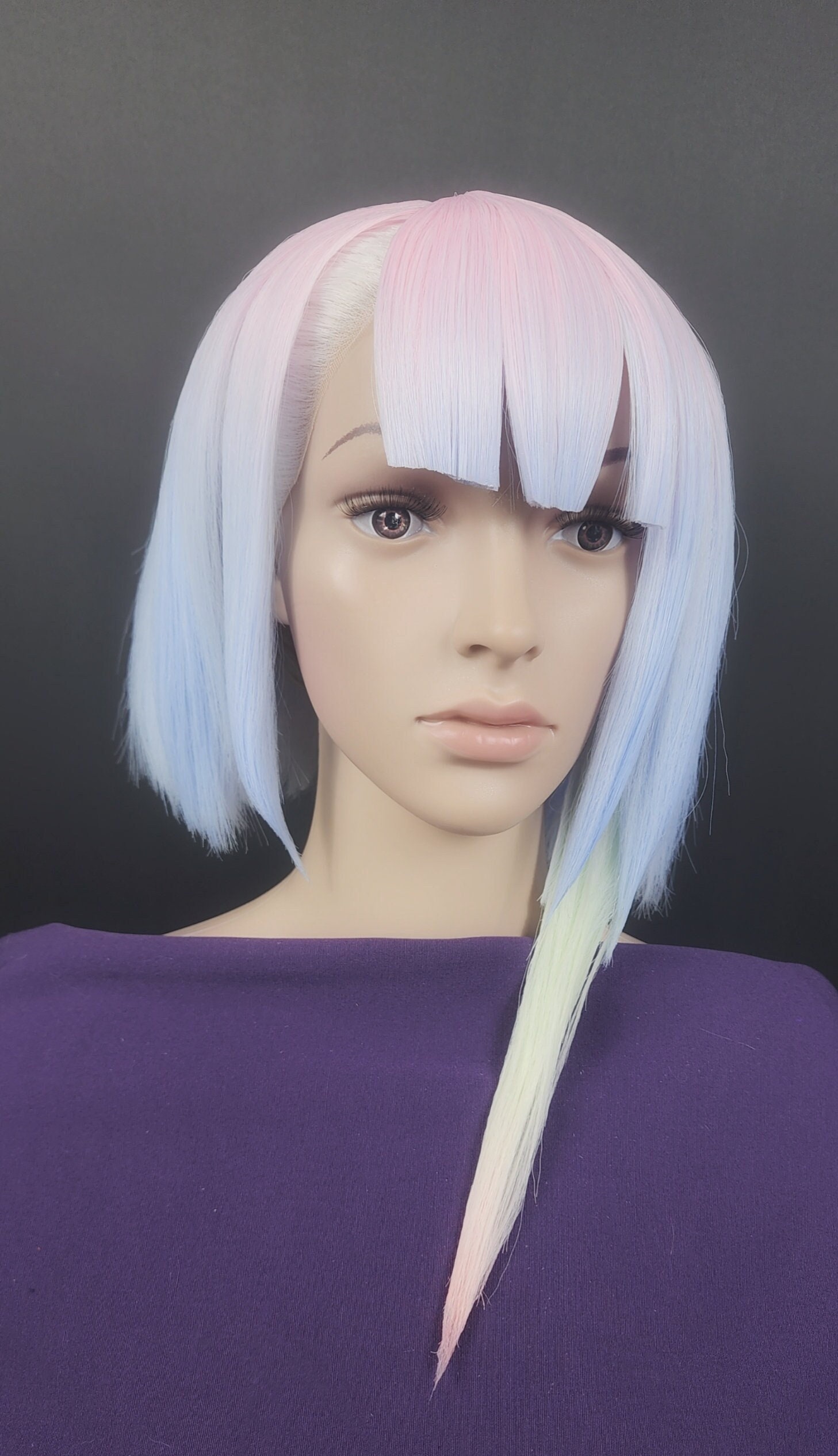 Lucy Cyberpunk 2077 Lace Front Wig READY TO SHIP - Etsy