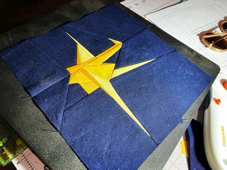 Origami Crane Quilt Square Pattern (6", 8", and 12" Patterns) - Etsy