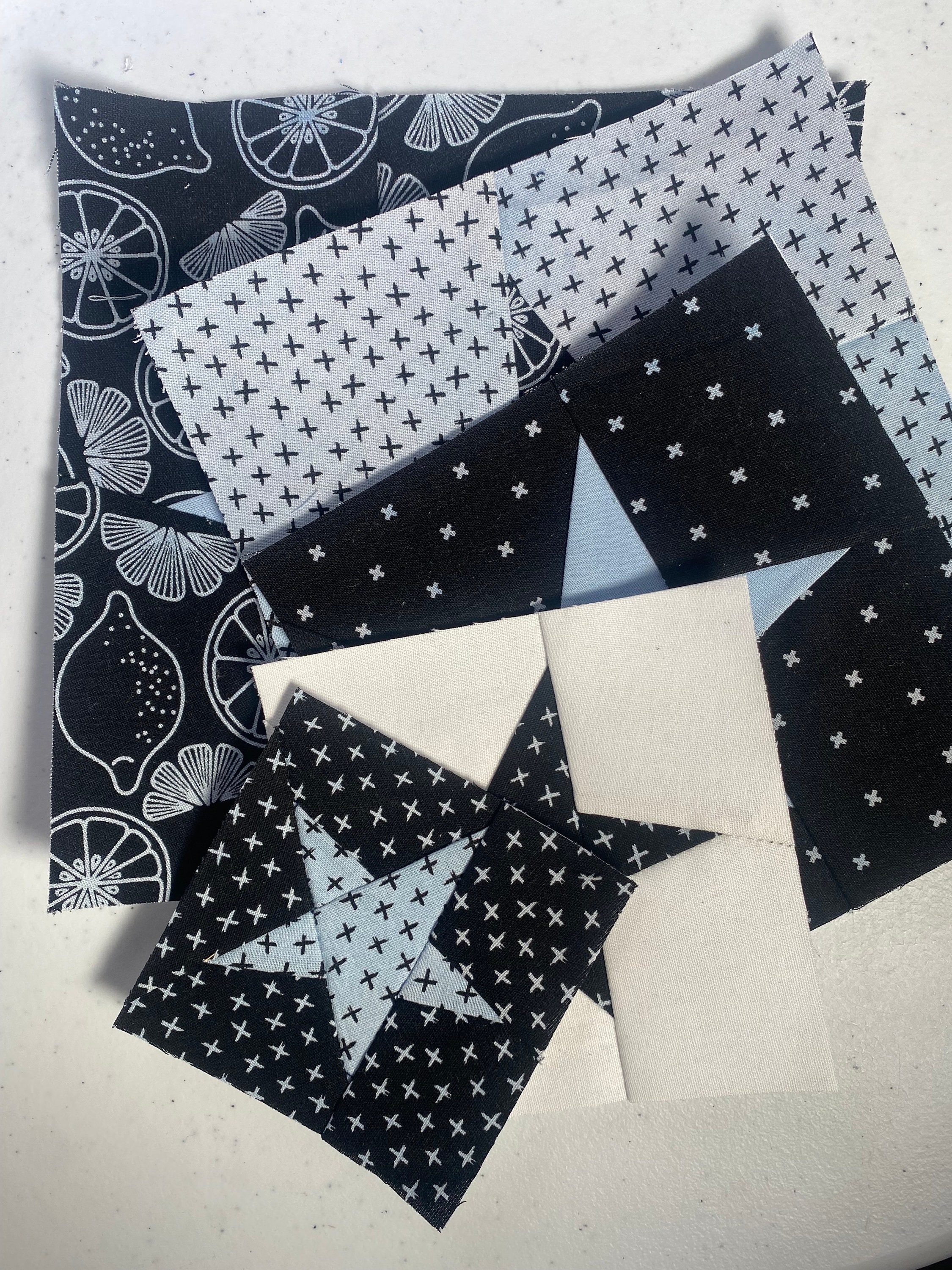 Simple Star FPP Quilt Pattern in 4", 5", 6", 7", & 8" - Etsy