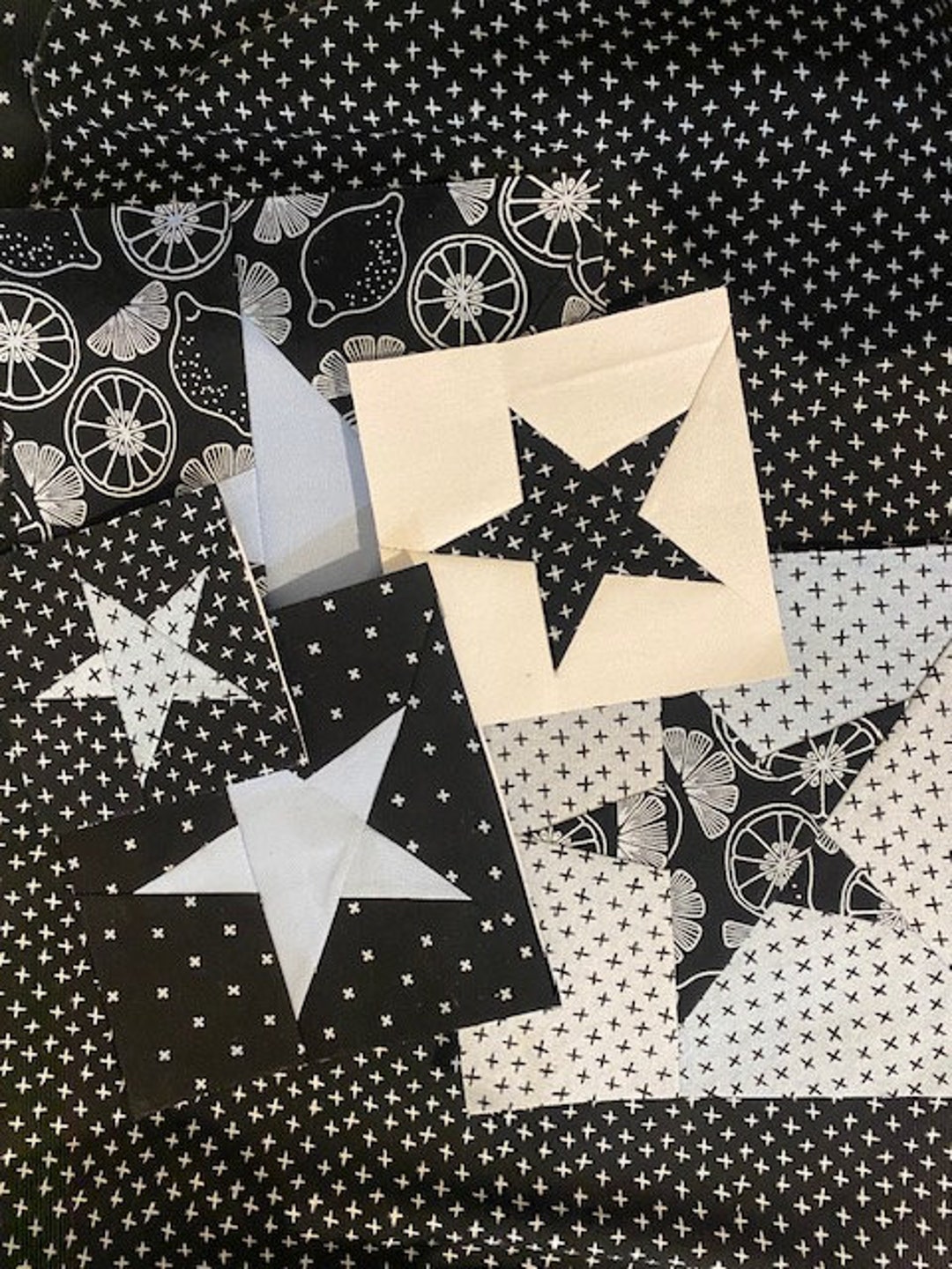 Simple Star FPP Quilt Pattern in 4", 5", 6", 7", & 8" - Etsy