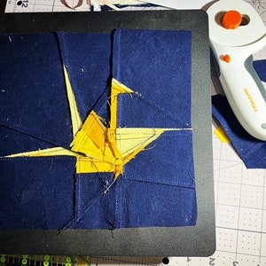 Origami Crane Quilt Square Pattern (6", 8", and 12" Patterns) - Etsy