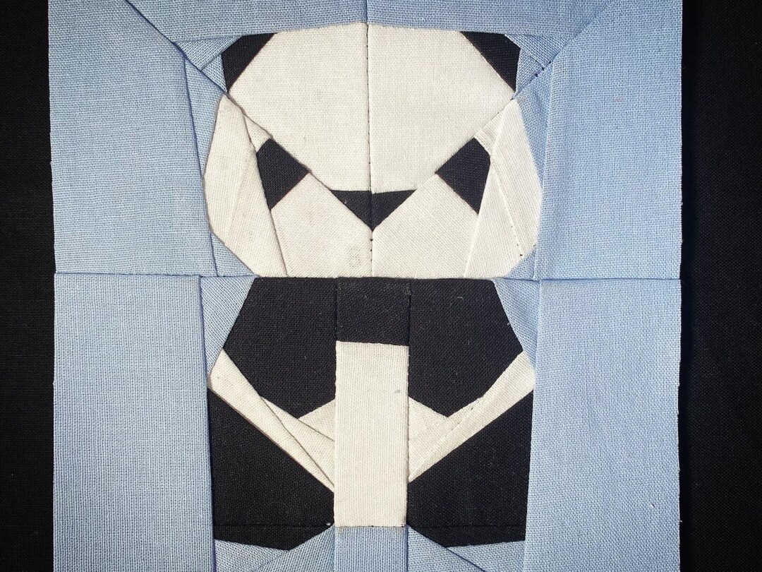 Origami Panda FPP Quilt Square 6" and 12" Patterns - Etsy