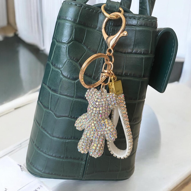 Black Teddy Bag Charm - Etsy UK