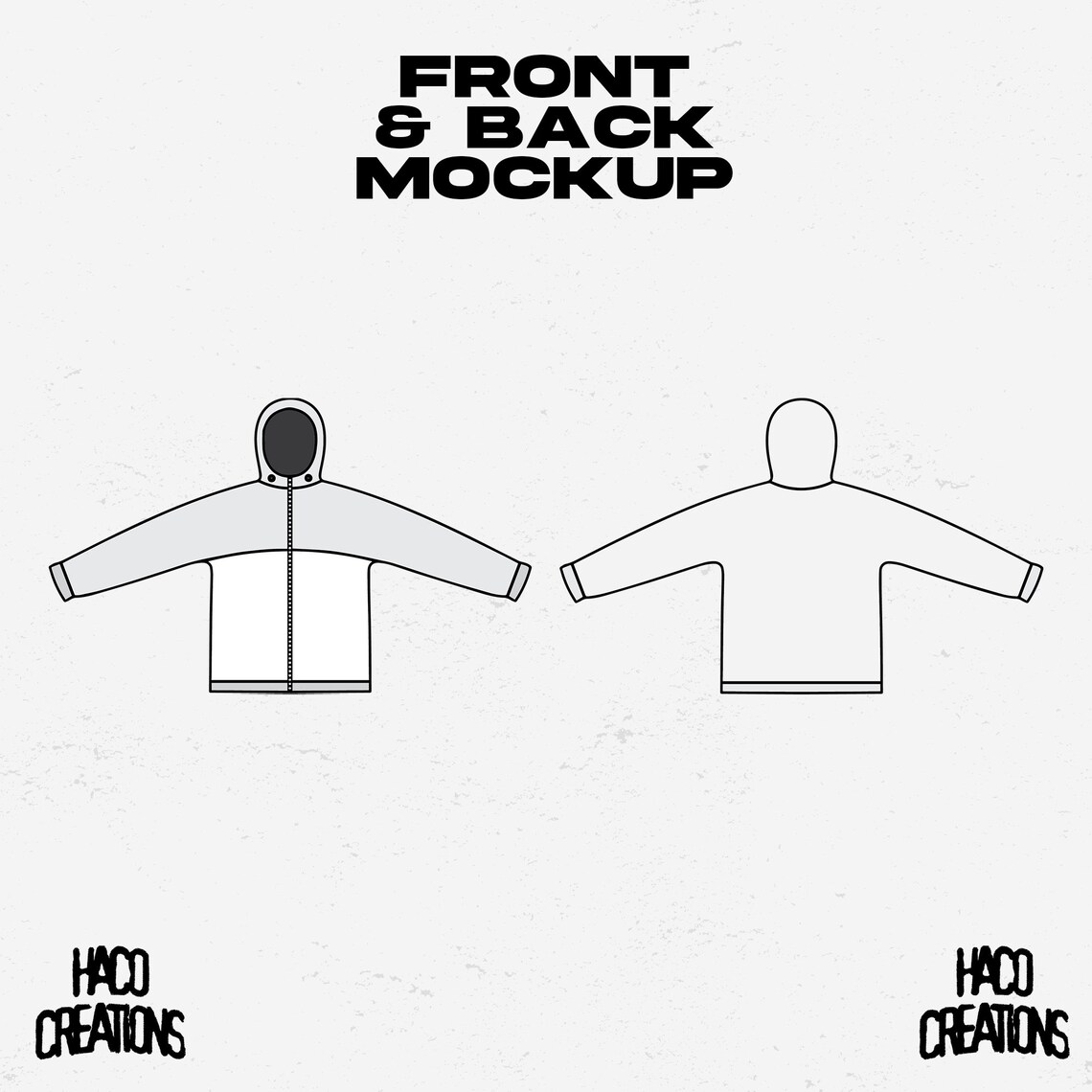 Streetwear Windbreaker Vector Mockup Template for Clothing Designers ...