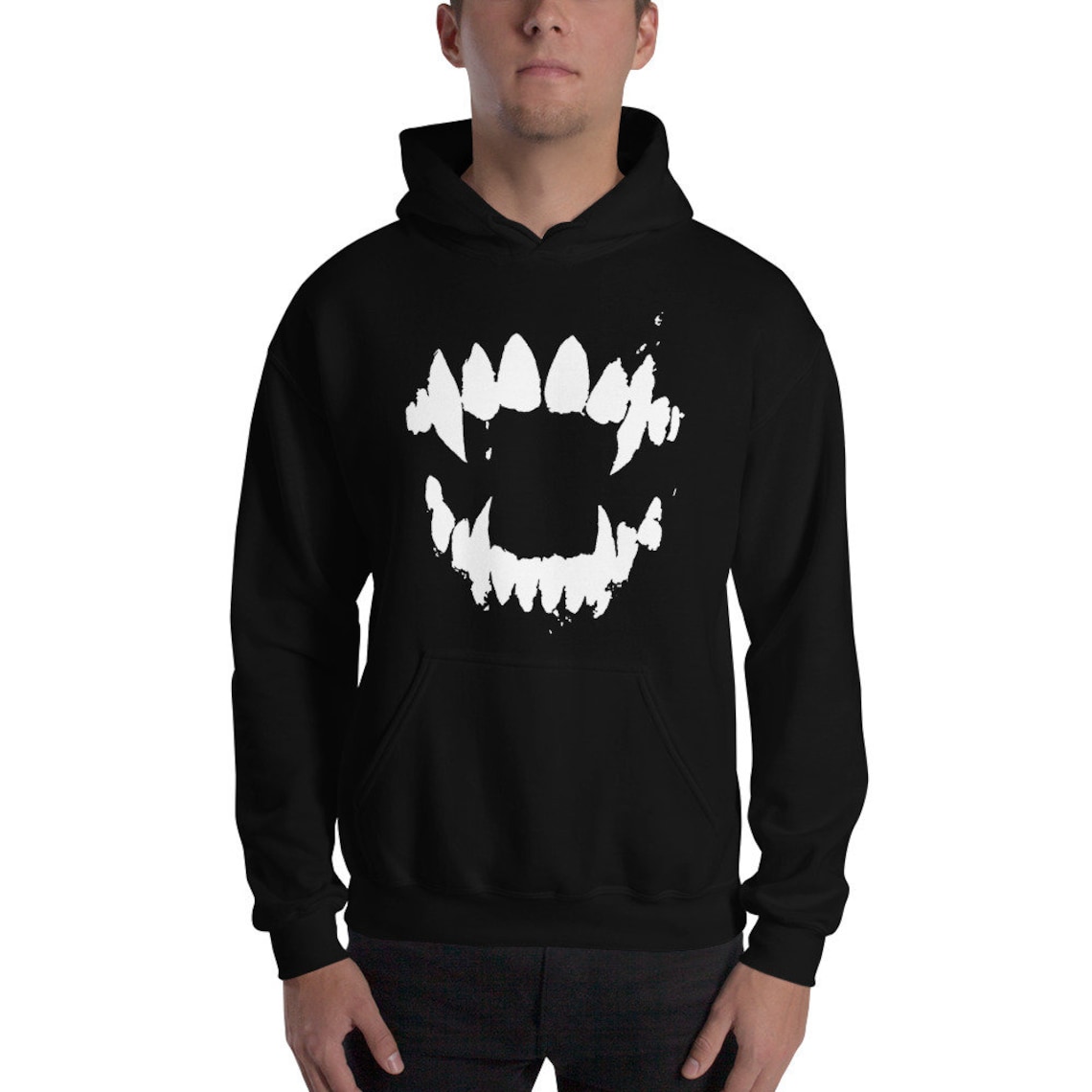 Streetwear Y2k Fangs Hoodie Y2K Hoodie Vamp Opium - Etsy