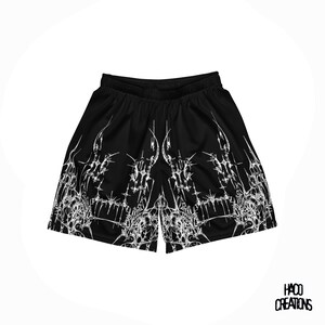 Opium Streetwear Shorts Y2K Shorts Vamp Opium Aesthetic Streetwear Y2k ...