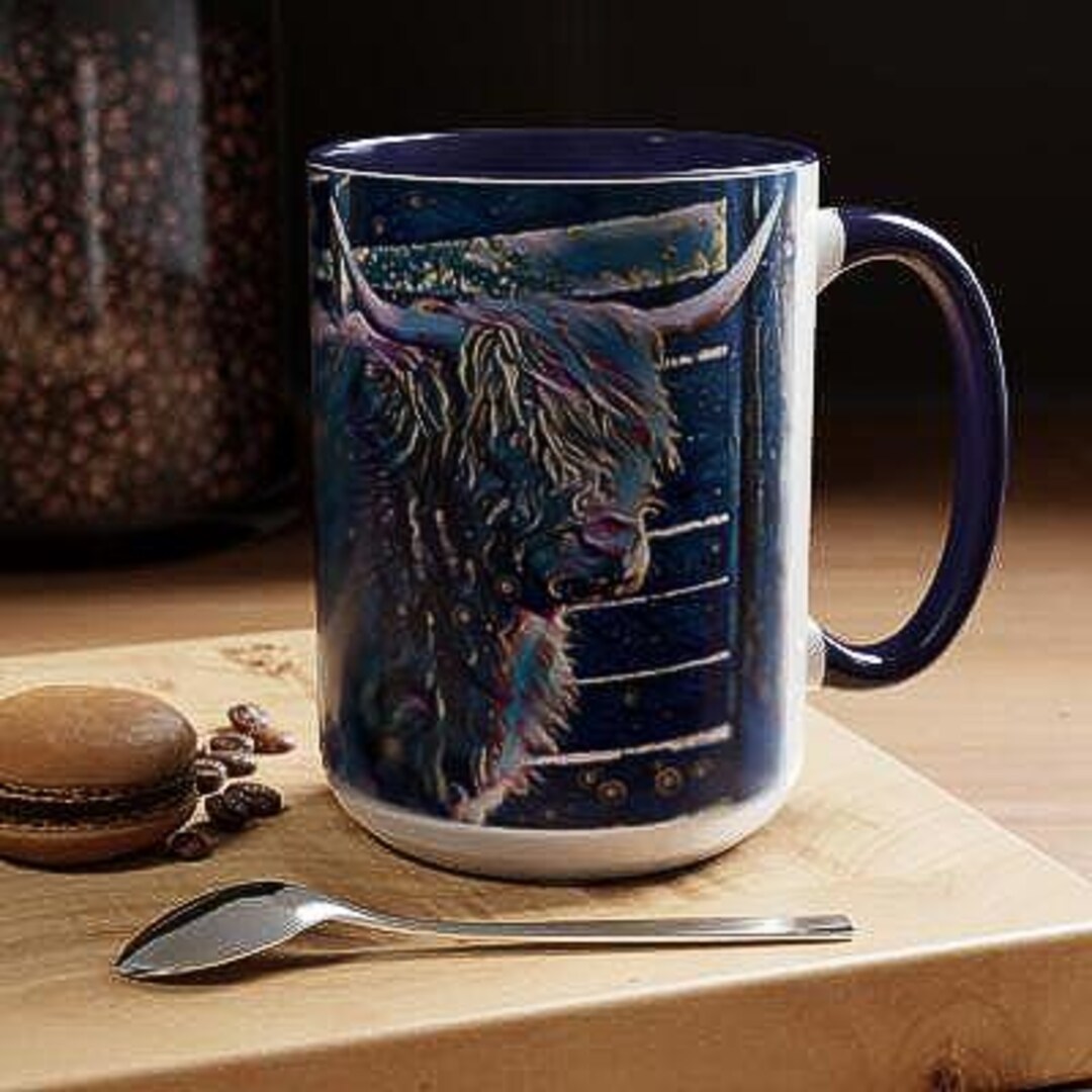 Scotland Highland Cow Accent Coffee Mug (11, 15oz) - Etsy