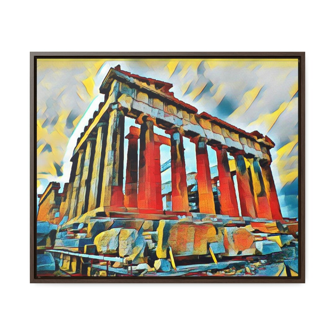 Parthenon Athens Greece Abstract Gallery Canvas Wraps, Horizontal Frame ...