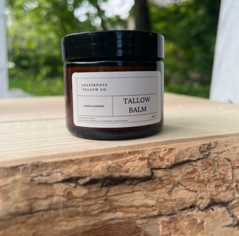 2oz 100% Grass-fed Tallow Balm - Etsy