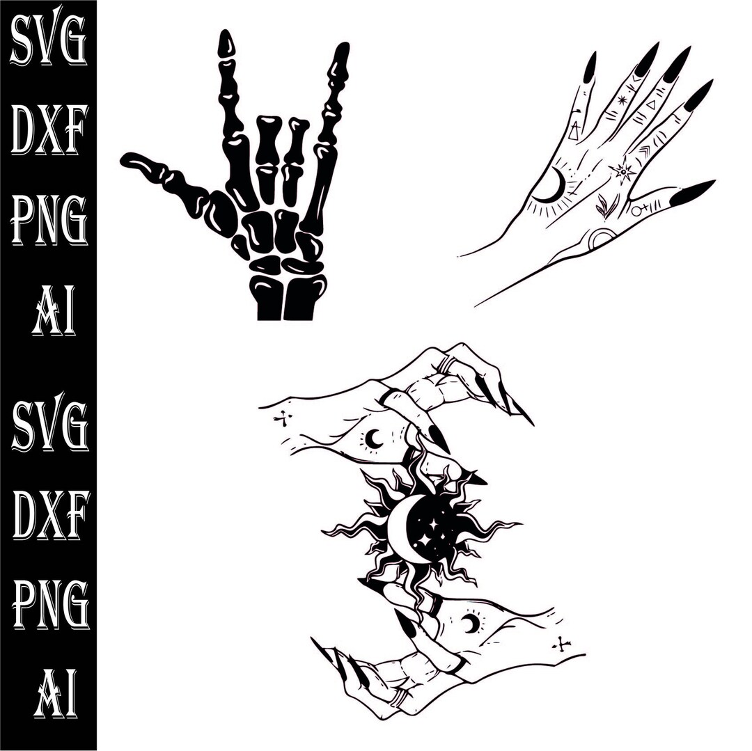 Skeleton Hand SVG, Skull Skeleton Hand Svg, Rack Hand Svg, Halloween ...