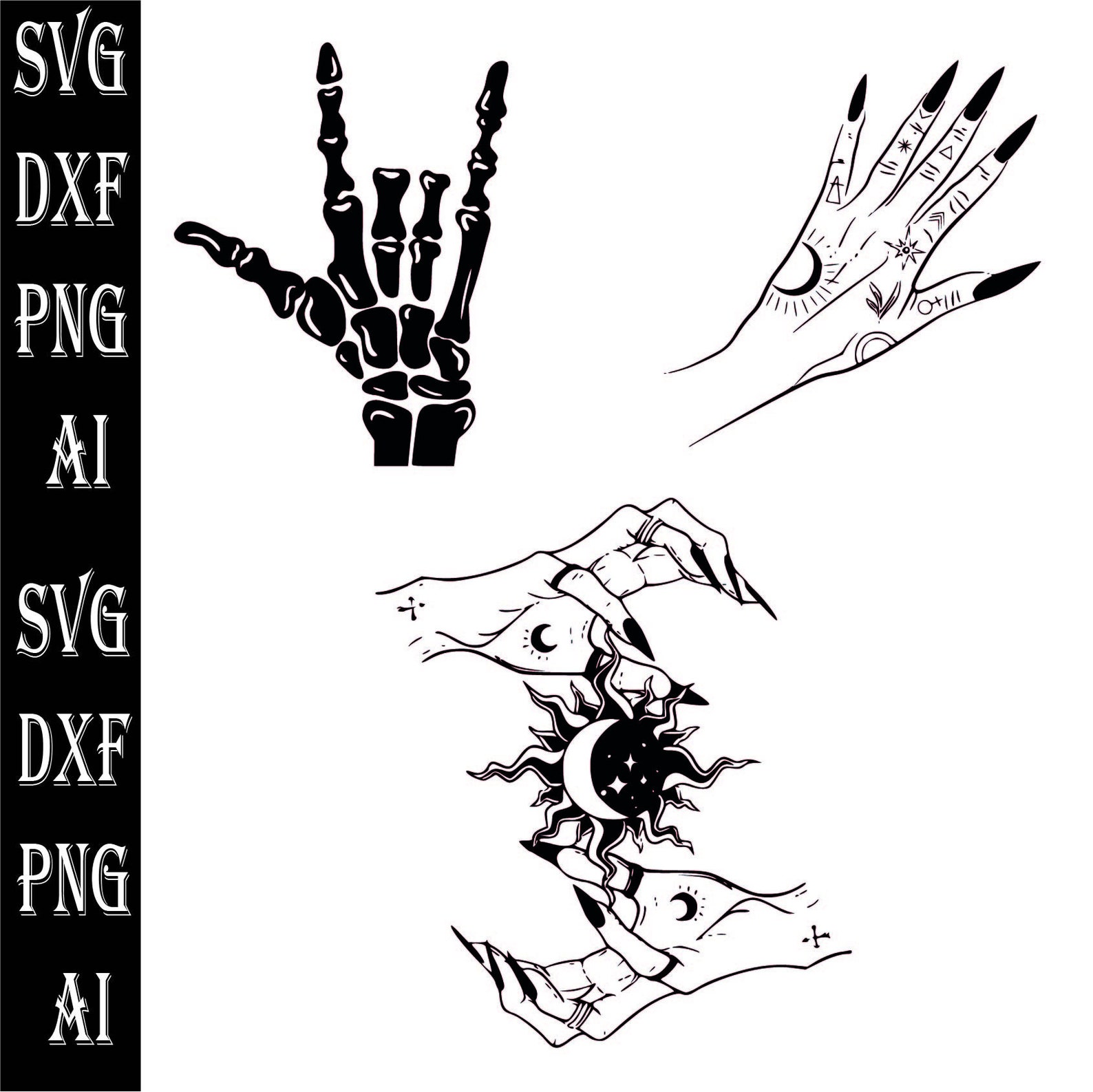 Skeleton Hand SVG, Skull Skeleton Hand Svg, Rack Hand Svg, Halloween ...
