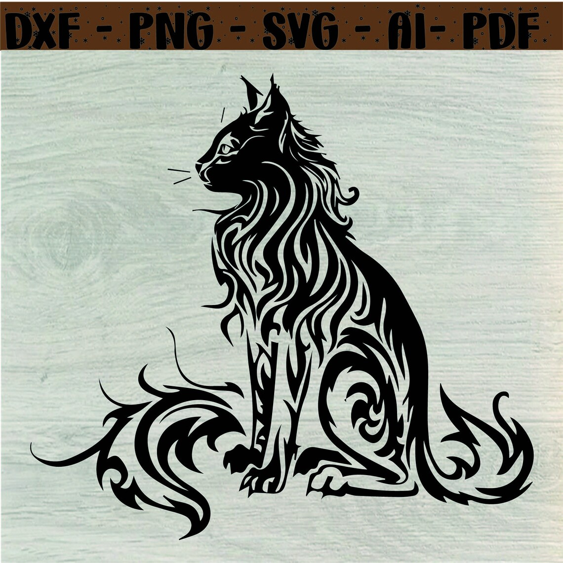 Cat Silhouette Cat SVG Cat Head SVG Cat Face SVG Cat Cut Files Cat ...