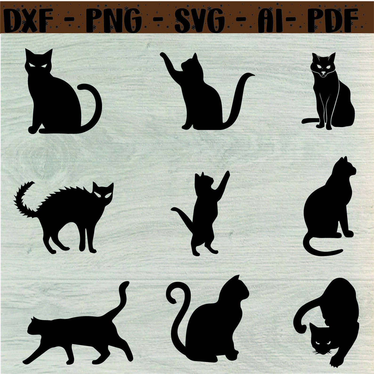 Cat Silhouette | Cat SVG | Cat Head SVG | Cat Face SVG | Cat Cut Files ...