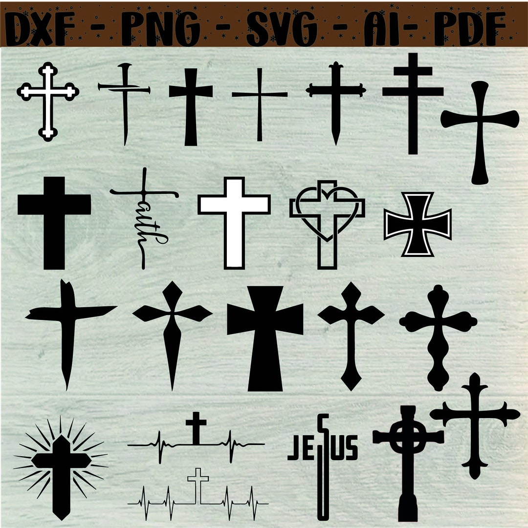 Cross Svg File/ Cross Clipart/ Crosses Svg File/ Halloween Svg ...