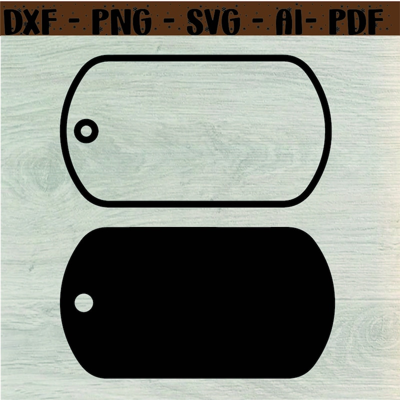 Dog Tag Svg - Etsy