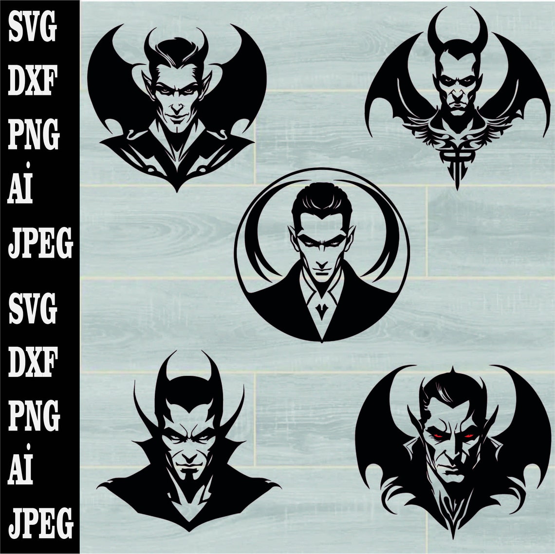 Devil SVG Bundle, Devil Clipart, Demon Cut Files, Evil Silhouette ...