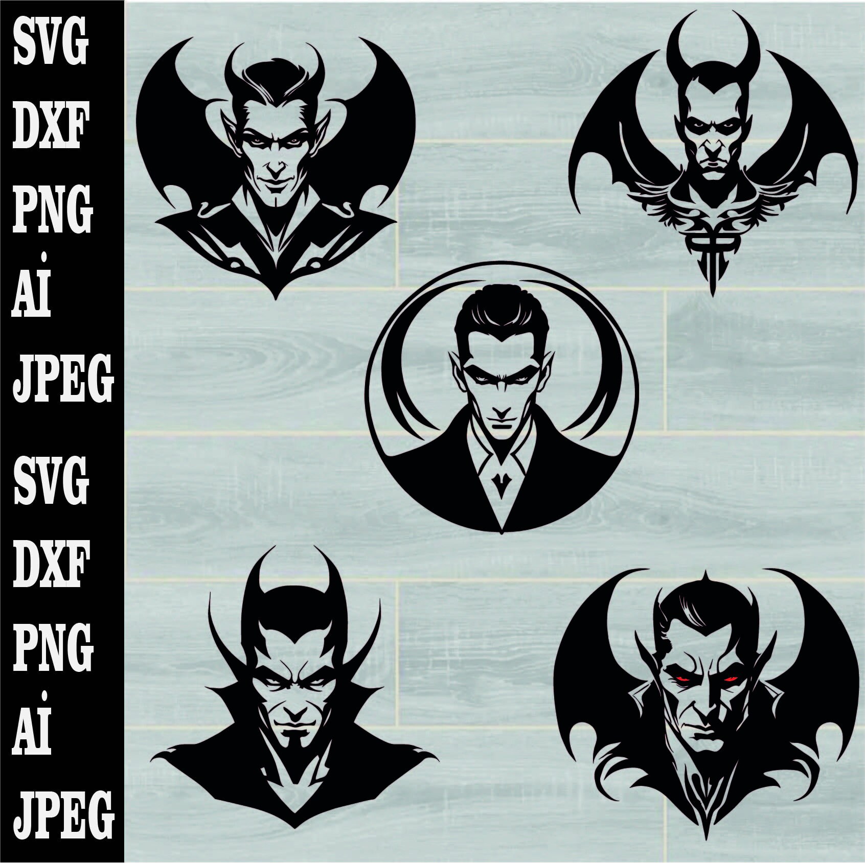 Devil SVG Bundle, Devil Clipart, Demon Cut Files, Evil Silhouette ...