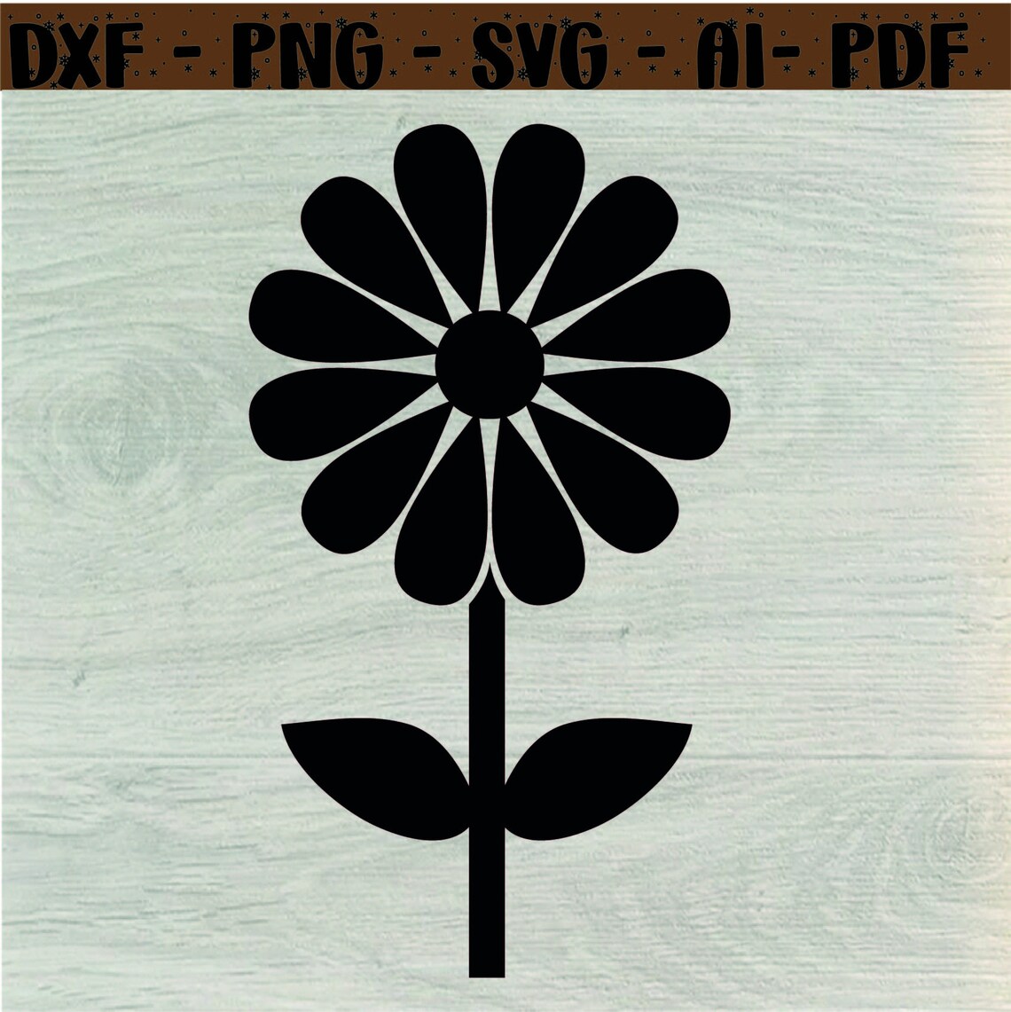 Daisy SVG, Daisy Split Monogram Svg, Flower Svg, Monogram Svg, Half ...
