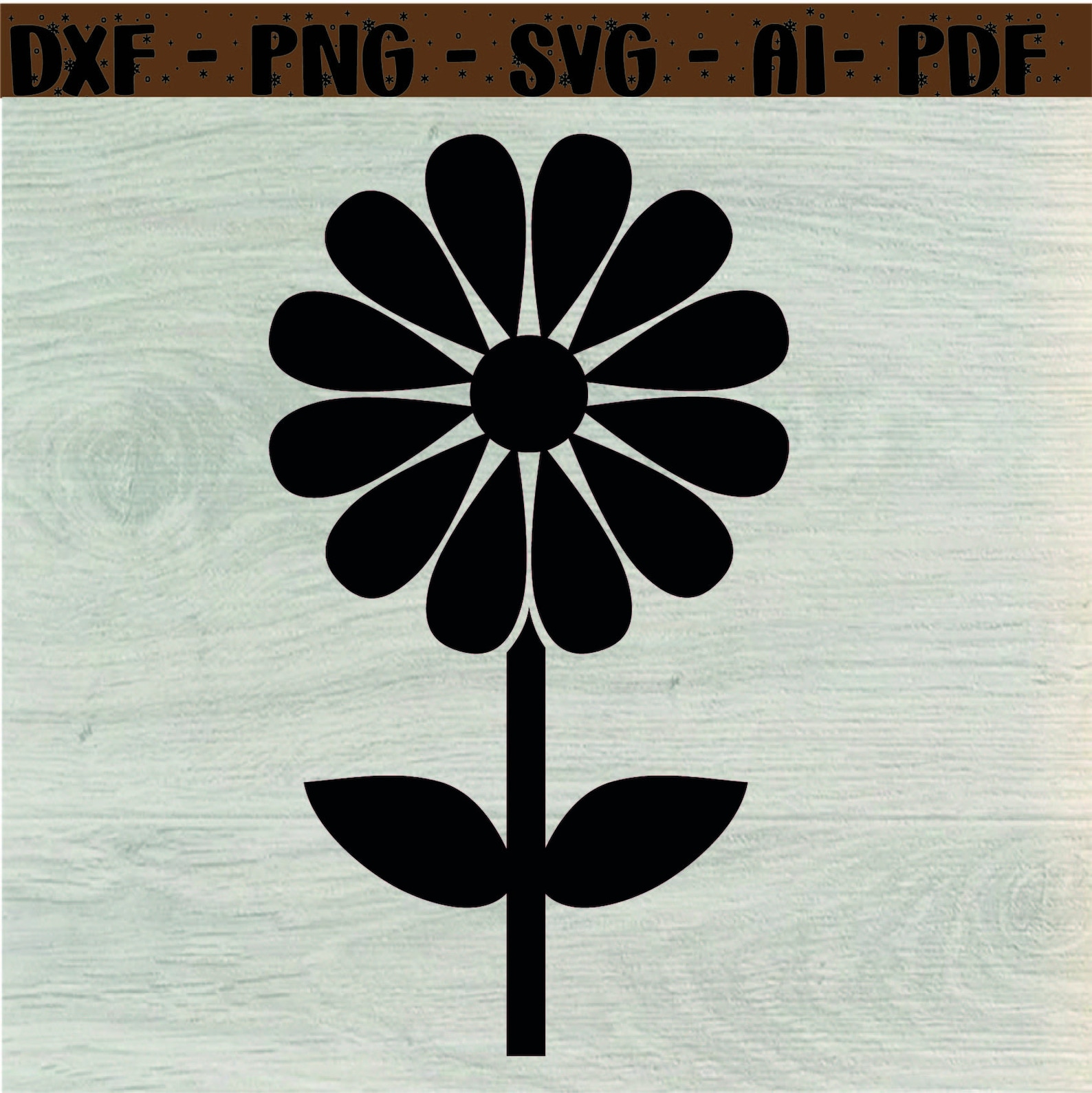 Daisy SVG, Daisy Split Monogram Svg, Flower Svg, Monogram Svg, Half ...