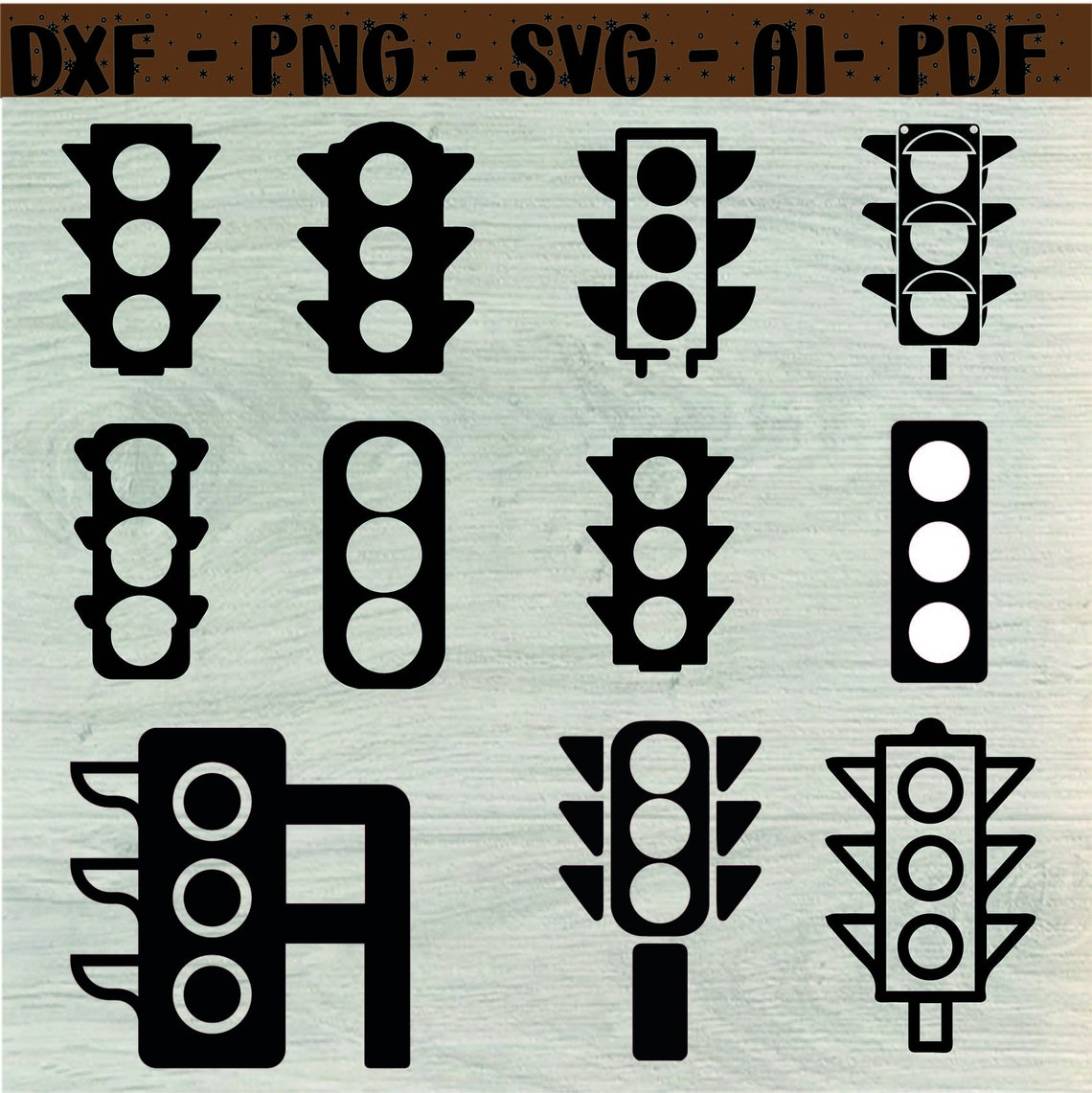 Traffic Light SVG Traffic Light Red Yellow Green Digital Download for ...