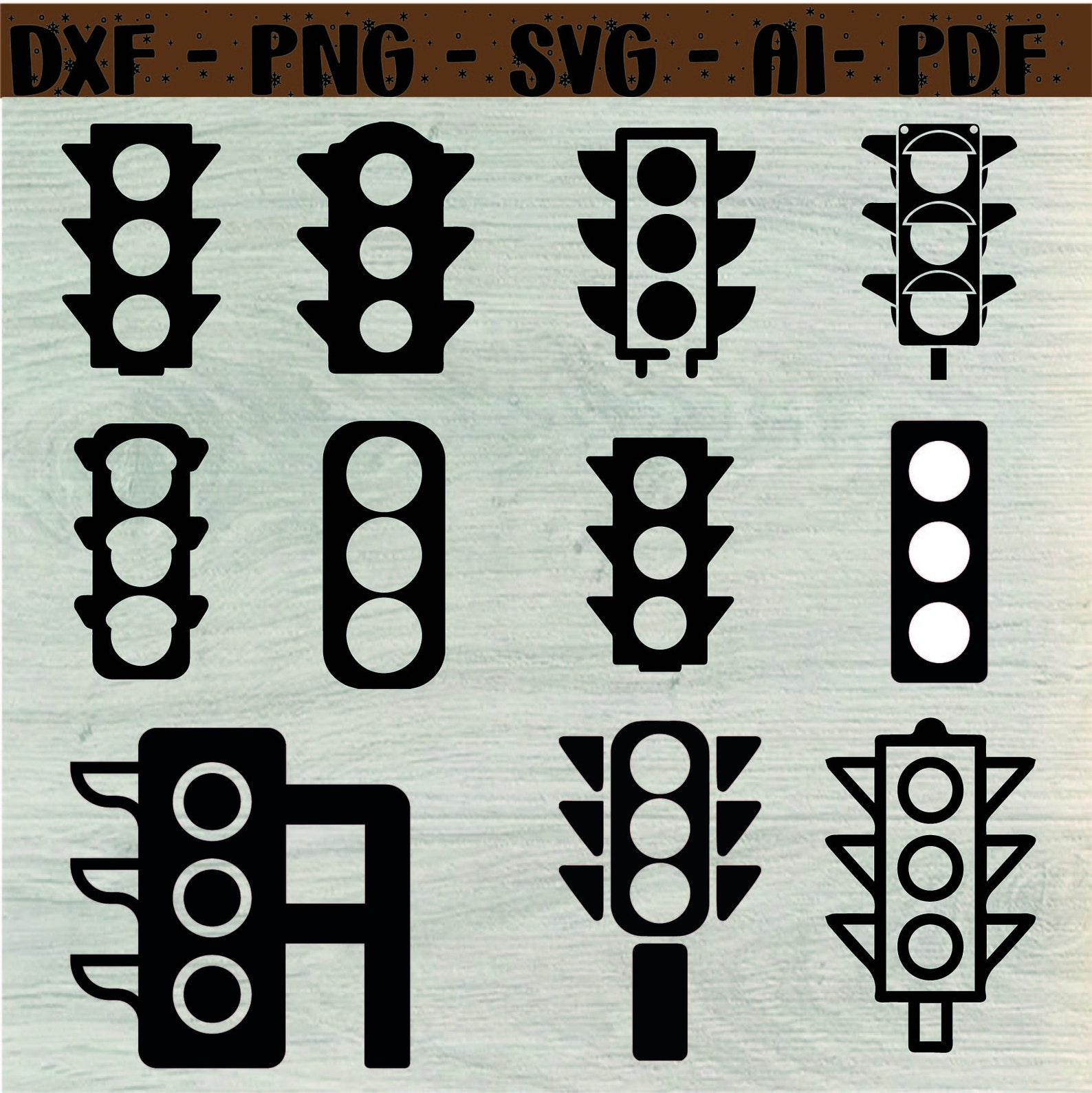 Traffic Light SVG Traffic Light Red Yellow Green Digital Download for ...