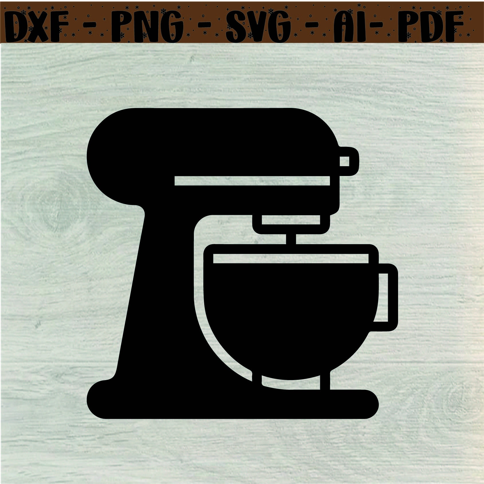 Mixer Svg, Kitchen Svg, Kitchen, Baking Svg, Cut File, for Silhouette ...