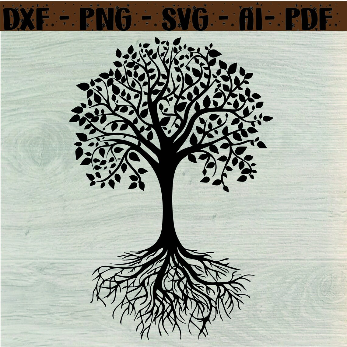 Tree Silhouette Svg / Clipart Svg / Family Tree Svg / Tree Svg / Cut ...