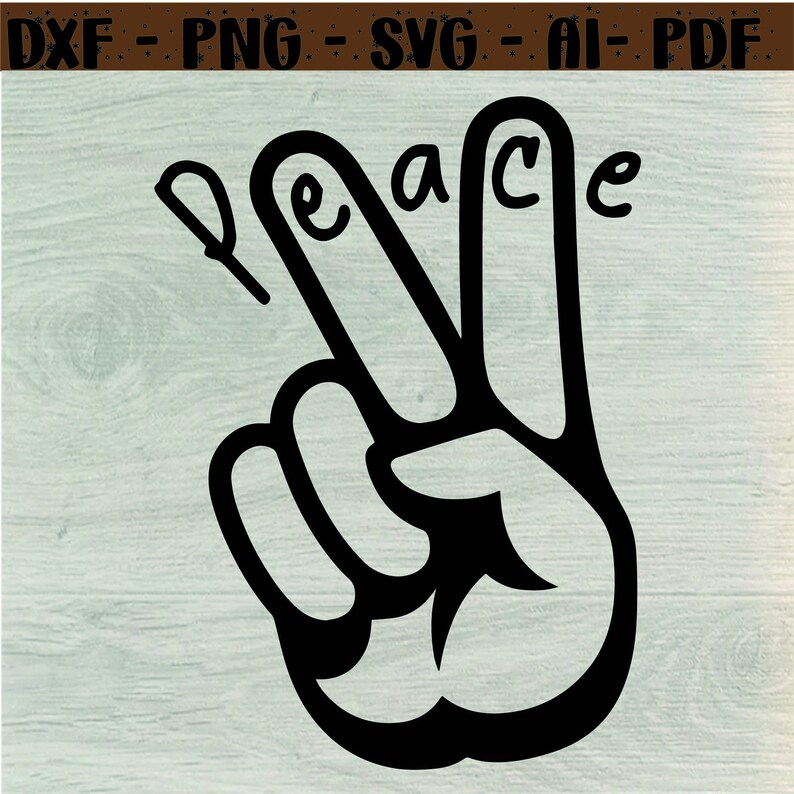 Peace Hand Svg, Peace Sign Svg, Cricut, Peace Finger Svg, Hand Symbol ...