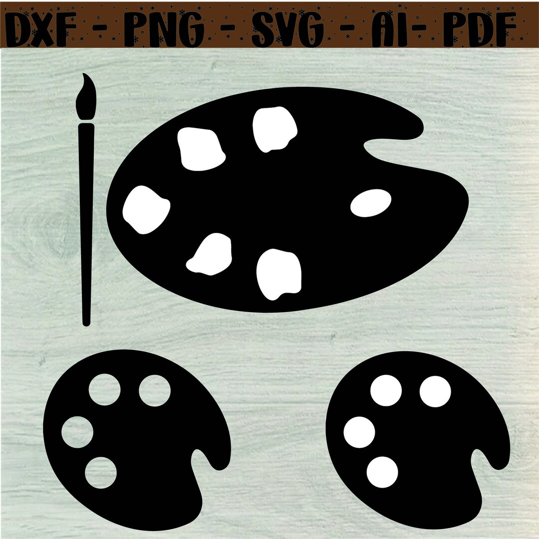 Paint Brush Svg, Paint Palette Svg, Color Palette Svg, Art Palette ...