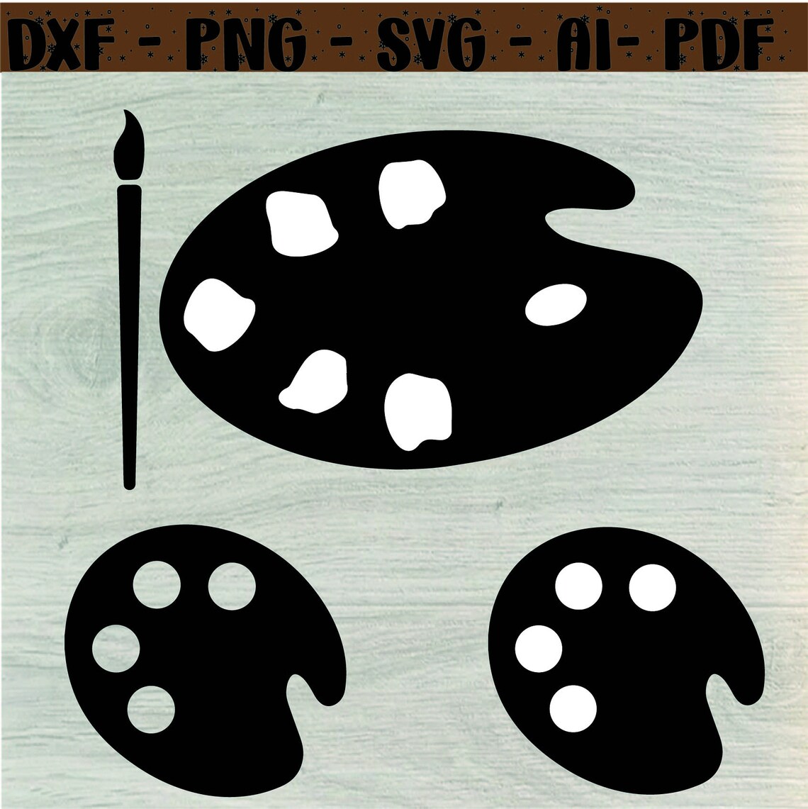 Paint Brush Svg, Paint Palette Svg, Color Palette Svg, Art Palette ...