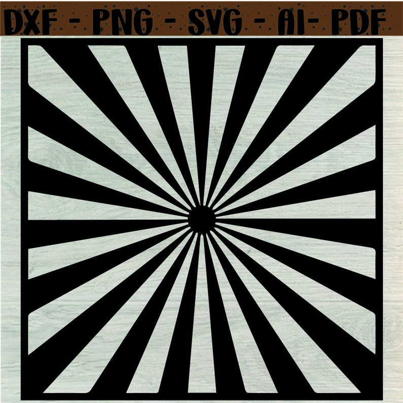 Sunburst Pattern SVG, Sunburst Cut Files, Sunray Pattern SVG Vector ...