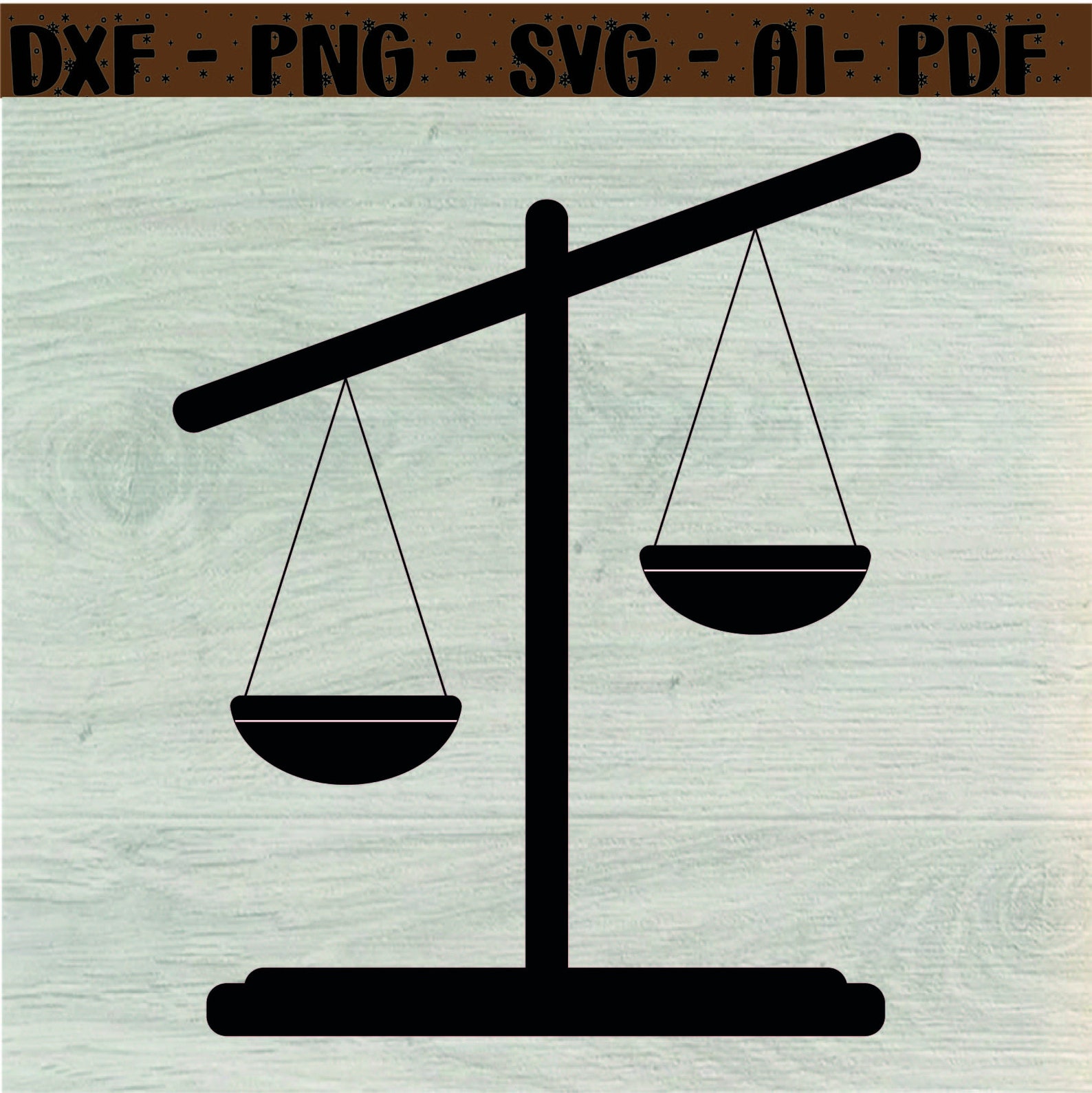 Scales of Justice Svg, Weight Scale Svg, Vector Cut File for Cricut ...