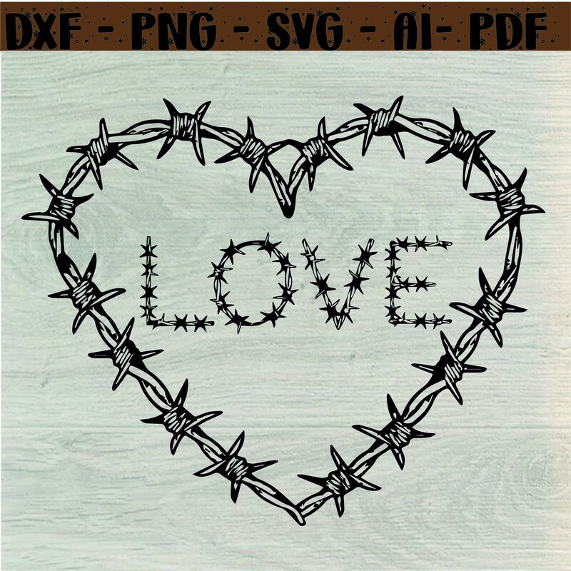 Barbed Wire Monogram - Etsy