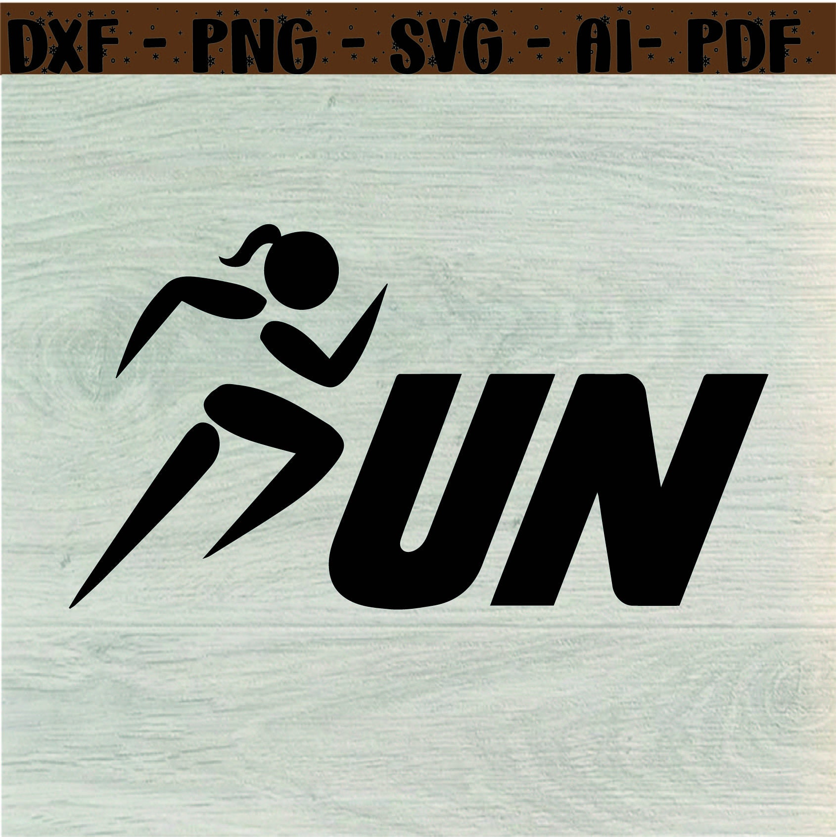 Digital Run Svg Cut File, Vector Running Svg Files, Fitness Runner Cut ...