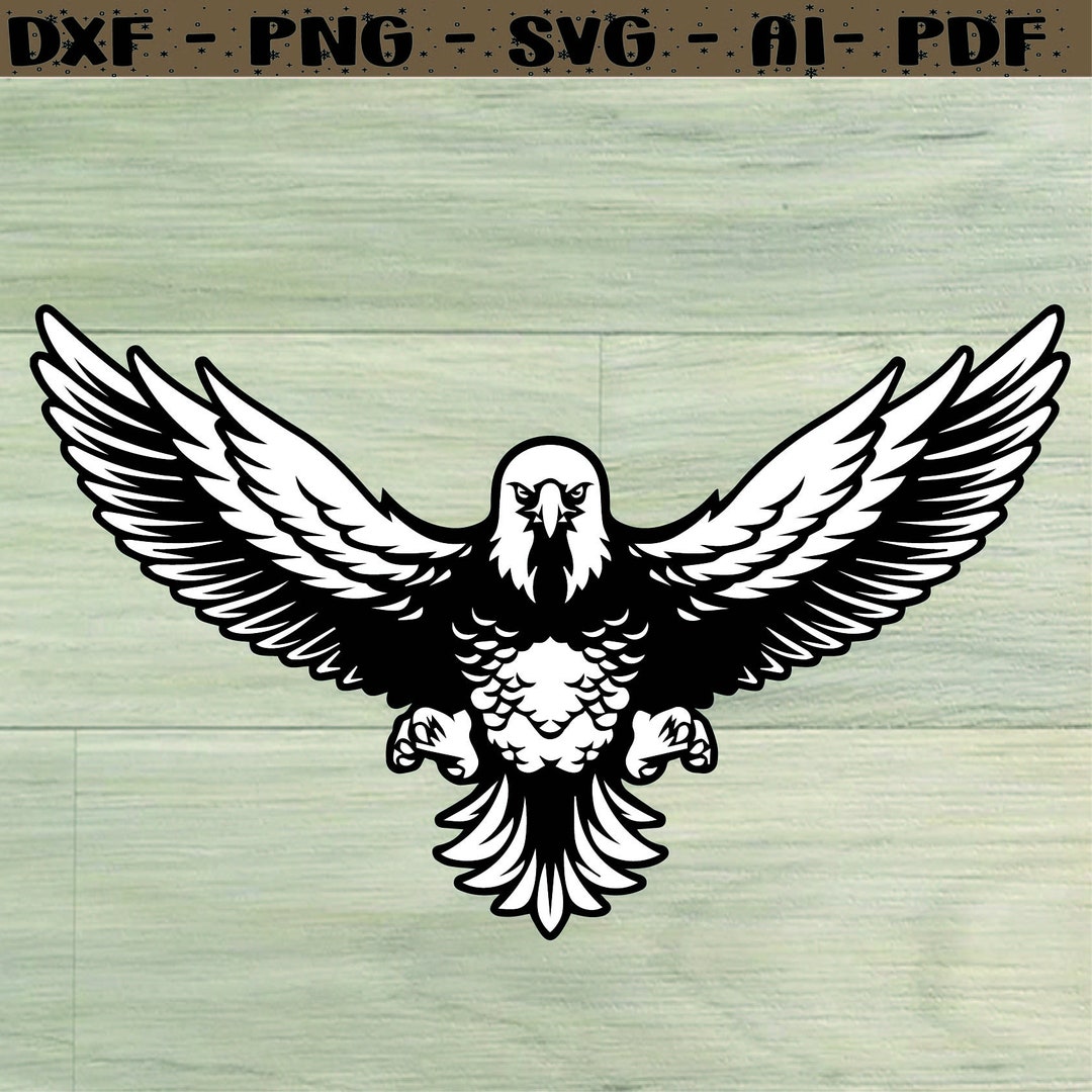 Eagle Svg Bird Flying Dxf Animal Laser Cut, Dxf Svg Files Laser CNC ...
