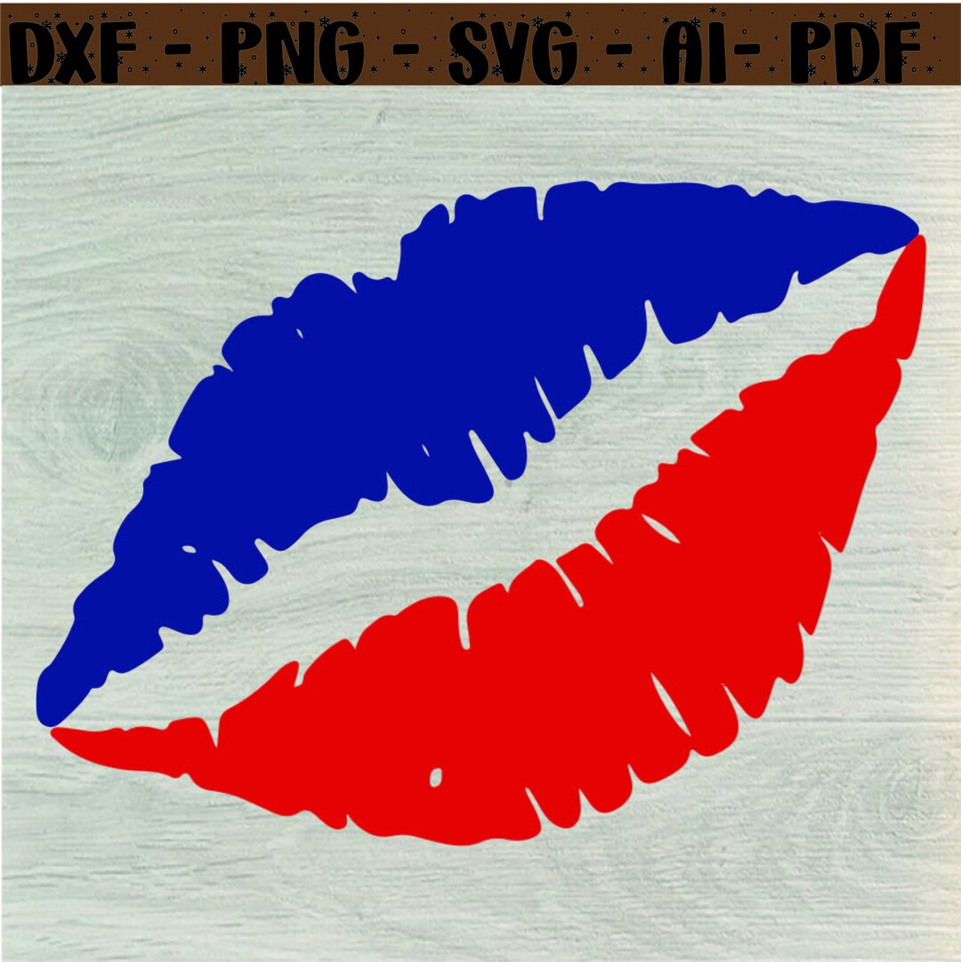 USA Lips SVG | American Lips SVG | Usa Flag Lips Svg | 4th of July Lips ...