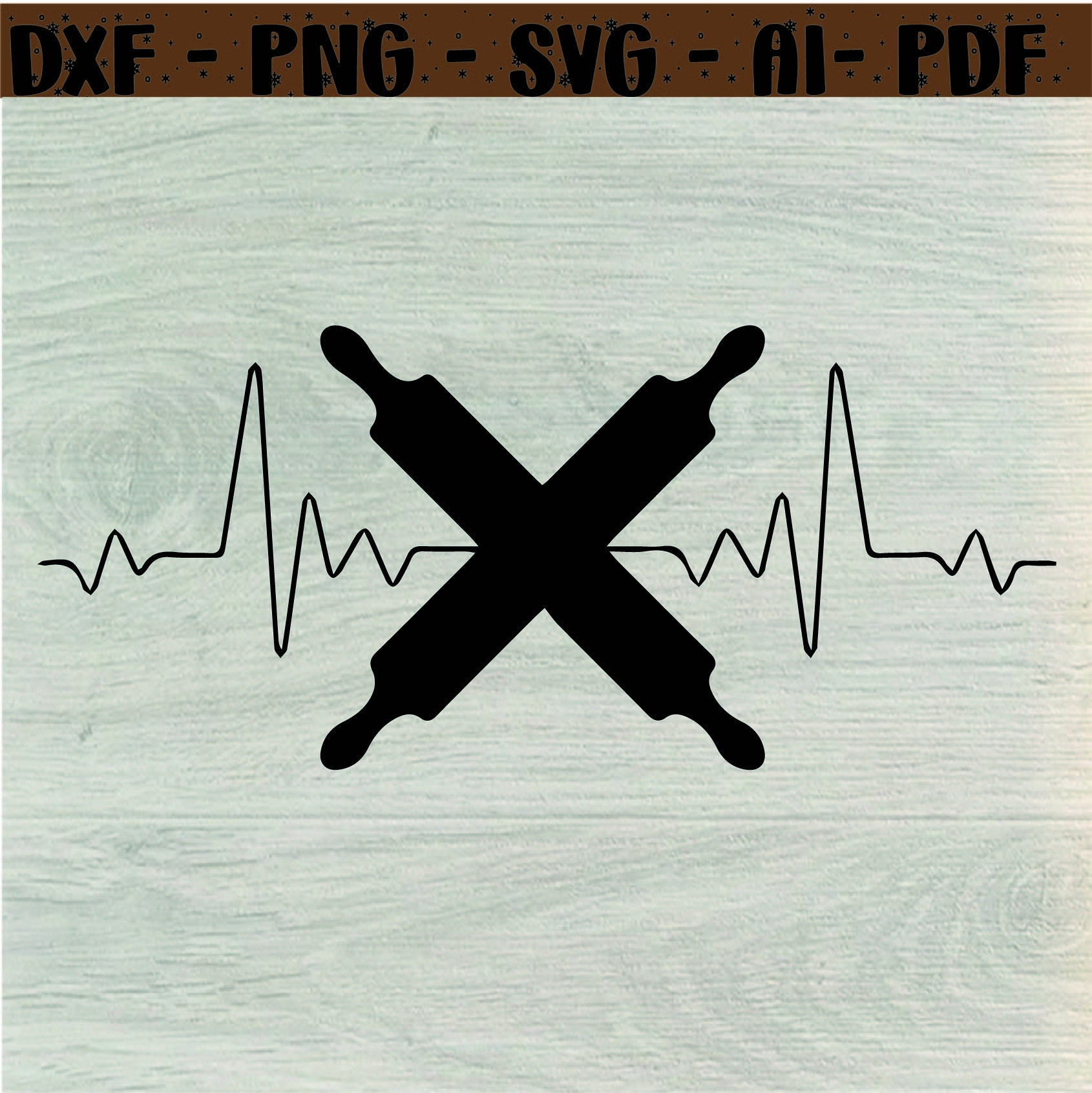 Rolling Pin SVG, Rolling Pin Vector, Baking Svg, Kitchen Svg, Rolling ...