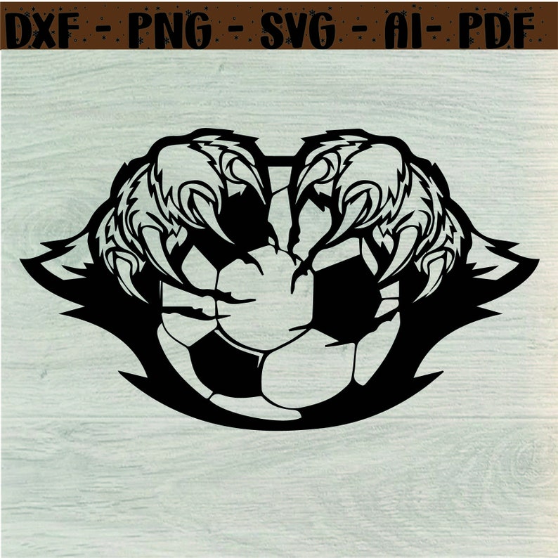 Soccer Ball Animal Claw Mascot Hold Futball Sport Game Player Team ...